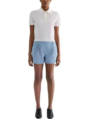 JIL SANDER Pleated Radzmir Shorts - Blue