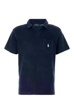 Polo Ralph Lauren V-neck Terry-fabric T-shirt - Blue
