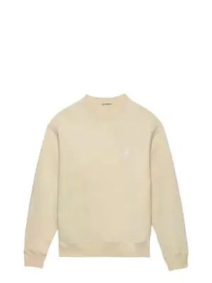 JW Anderson Crew-neck Sweatshirt With Embroidery - Neutrals