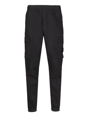 Stone Island Stone Island Logo Patch Cargo Pants Black