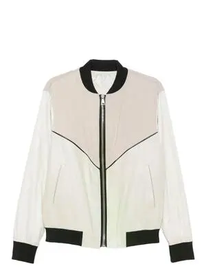 YES LONDON Panelled Zip-up Jacket - White