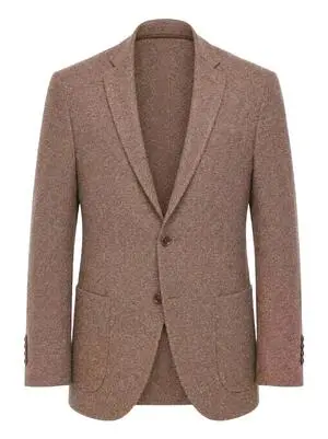 Corneliani Nino Danieli Single-breasted Patch-pocket Blazer - Brown