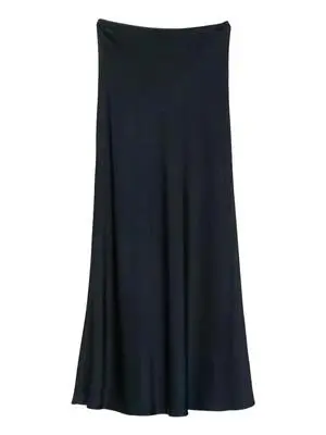 Fabiana Filippi Satin Finish Maxi Skirt - Black