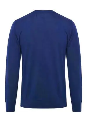 Dsquared2 Flocked Logo Crew Neck Sweater - Blue