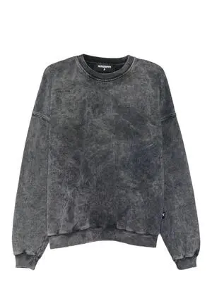 PATRIZIA PEPE Patrizia Pepe Washed-Effect Appliqué Crew Neck Sweater
