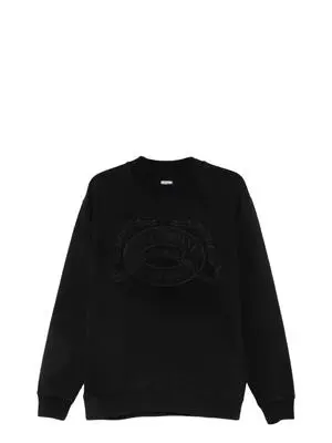 C.P. COMPANY Logo Embroidered Crewneck Sweatshirt - Black