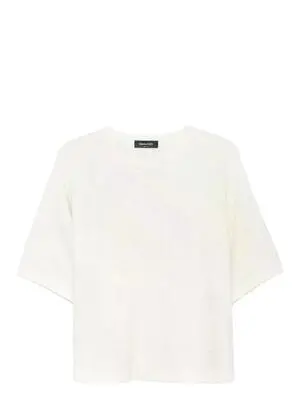 Fabiana Filippi Sequin Embellished Crewneck T-shirt - Neutrals