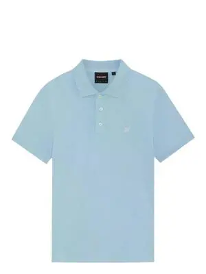 LYLE & SCOTT Embroidered-logo Polo Shirt - Blue