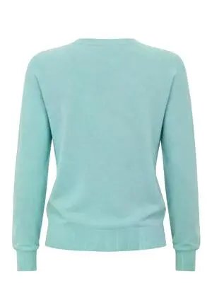 Malo Crew Neck Raglan Sweater - Blue