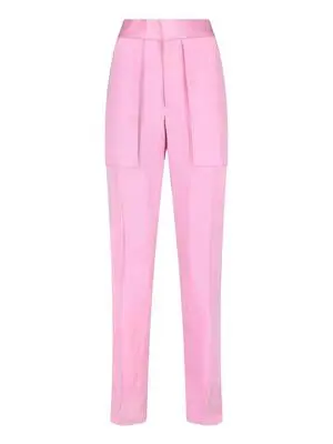 SA SU PHI Adriana Satin Trousers - Pink