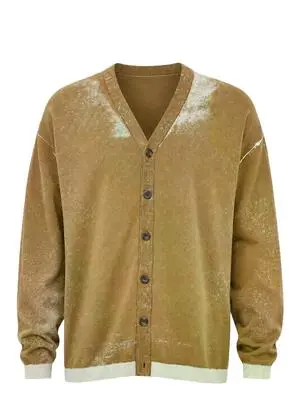 DIESEL® K-clarence Faded Effect Cardigan - Brown