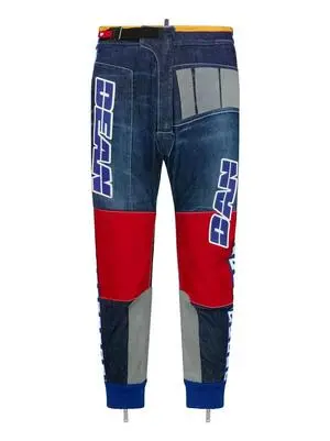 Dsquared2 Panelled Logo Jeans - Blue