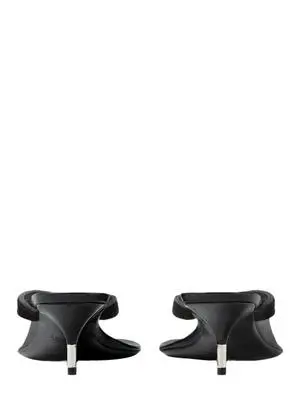 Versace Medusa Plaque Kitten-heel Mules - Black
