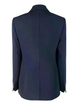 Max Mara Single-breasted Notched-lapels Blazer - Blue