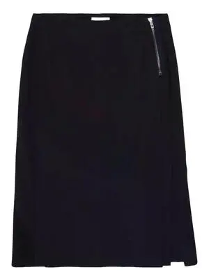 LEMAIRE Zip-detail Skirt - Blue