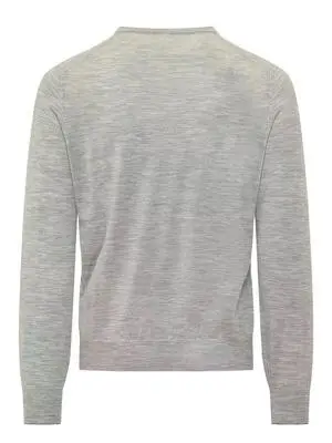 Brunello Cucinelli Wool Round Neck Jumper - Grey