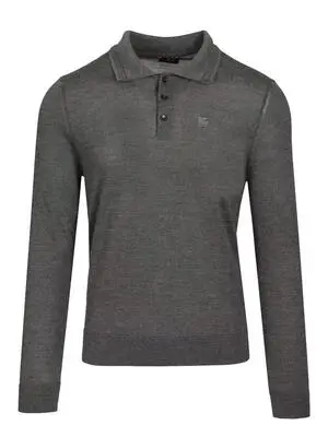 Etro Fuji Pegasus-embroidered Sweater - Grey