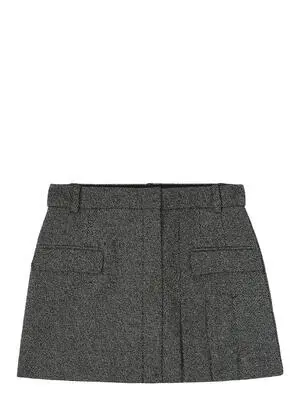 GANNI Suiting Mini Skirt - Grey