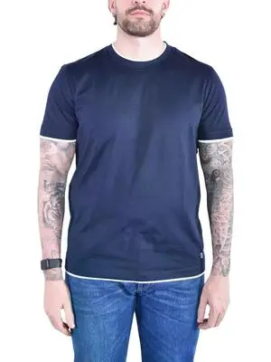 DONDUP Contrast-trim T-shirt - Blue