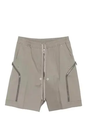 Rick Owens Drawstring Zip-detail Shorts - Grey