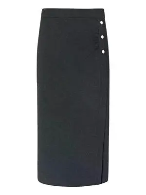 Pinko Button-detail Pencil Skirt - Grey