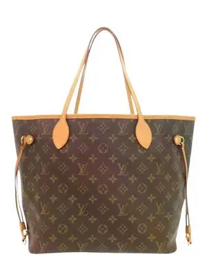 LOUIS VUITTON Monogram Canvas Neverfull Mm Tote Bag - Brown