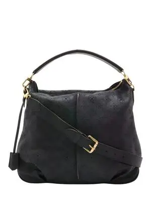 LOUIS VUITTON Monogram Mahina Selene Mm Satchel - Black