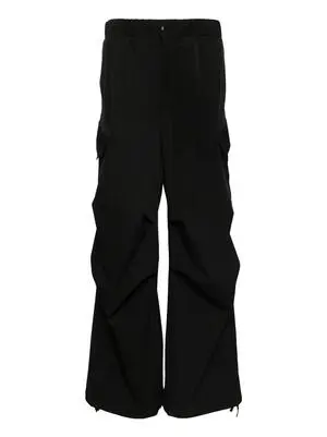 CROQUIS Wide-leg Cargo Trousers - Black