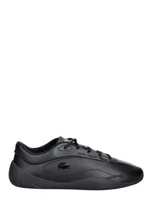 Lacoste Perforated Detail Lace-up Sneakers - Black