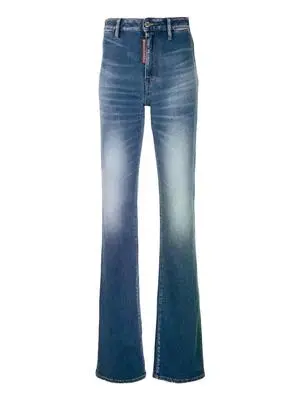 Dsquared2 Flared Faded Jeans - Blue