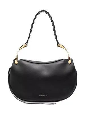 Alexander McQueen Wishbone Shoulder Bag - Black