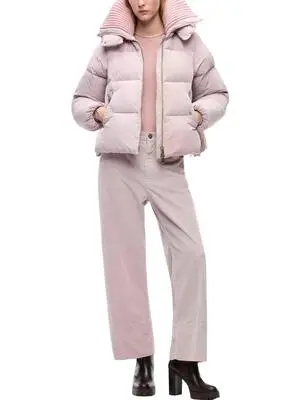 PINKO PINKO Ribbed-Collar Puffer Coat