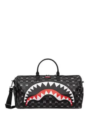 SPRAYGROUND Shark Mouth Checkered Holdall - Black