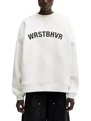 WRSTBHVR Luzon Logo Patch Sweatshirt - Grey