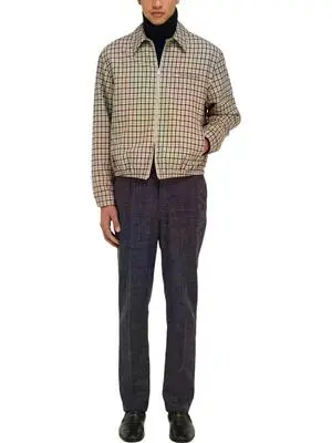 FERRAGAMO Checked Bomber Jacket - Neutrals