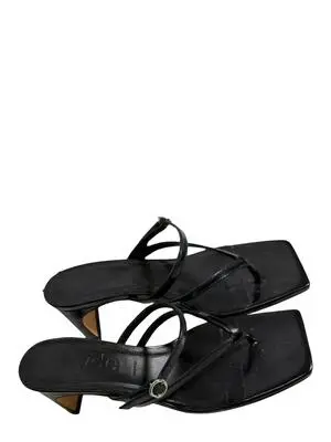 AeydĒ Giselle Leather Sandals - Black