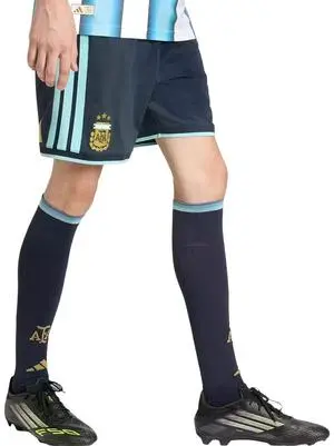 Adidas Argentina 26 Authentic Logo-patch Shorts - Blue