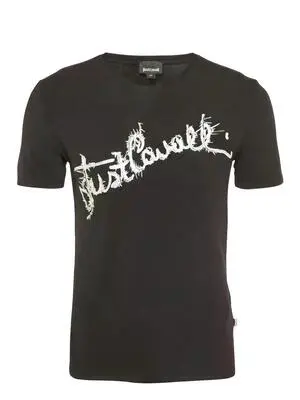 Just Cavalli Logo-print T-shirt - Black