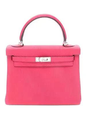 Hermès Kelly 25 Handbag In Togo Leather - Pink