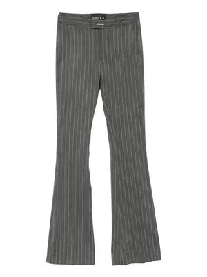 DONDUP Tailored Pinstripe Flare Trousers - Grey