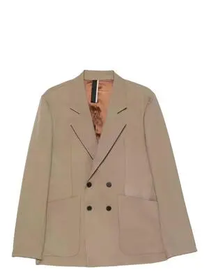 LOW BRAND Double-breasted Notched-lapel Blazer - Neutrals