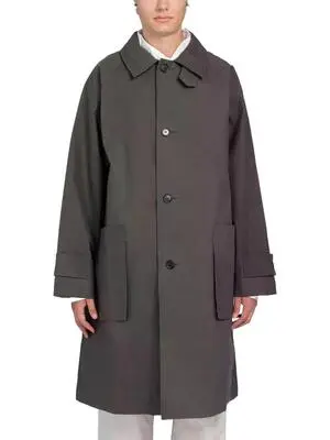 MARGARET HOWELL Railway Mac Trench Coat - Grey