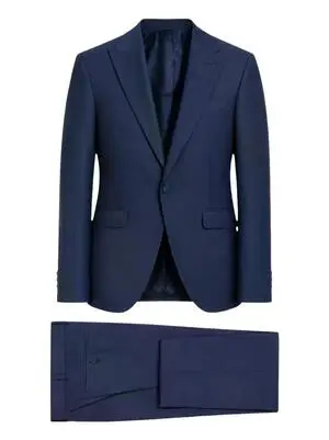 ETIEM TEXTIL S.L. Single-breasted Peak-lapel Suit - Blue