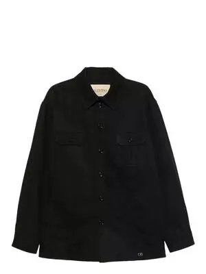 VALENTINO Vlogo Button-up Overshirt