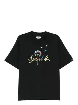 AGNES B. Logo-print T-shirt - Black