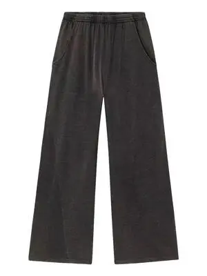 American Vintage Pojy Wide-leg Cropped Track Pants - Grey