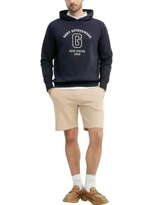 Gant Graphic Print Hoodie - Blue