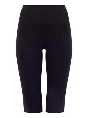 Nike Logo-print Cropped Leggings Black