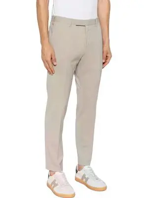 PT TORINO Pressed Crease Tailored Trousers - Neutrals