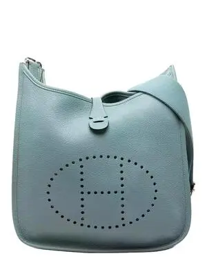 Hermès Clemence Evelyne Iii 29 Crossbody Bag - Blue